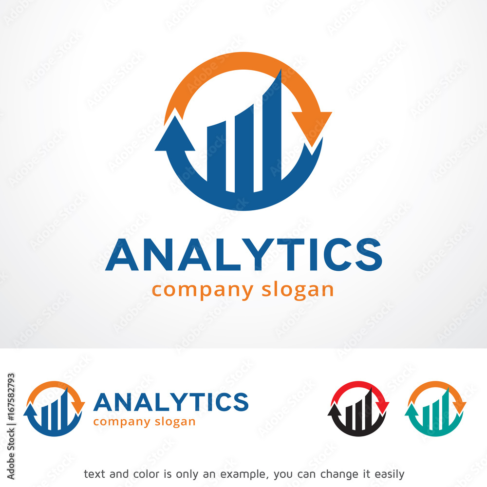 Analytics Logo Template Design Vector, Emblem, Design Concept, Creative ...