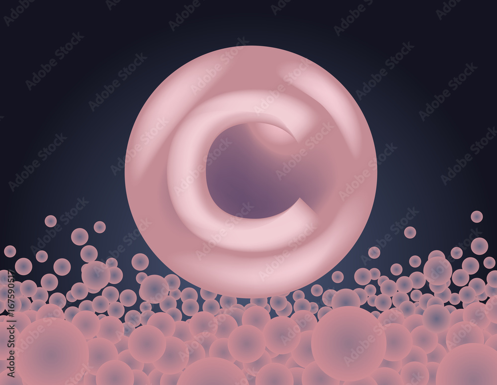 collagen icon logo and background . vector / skin concept Stock Vector ...