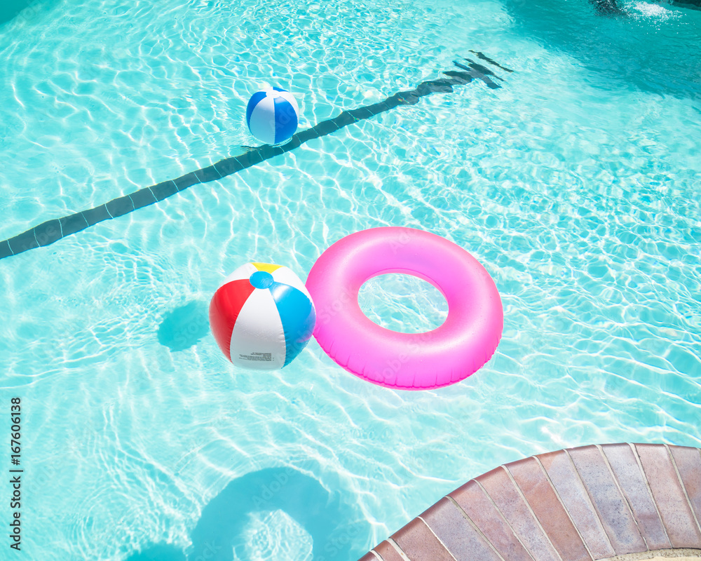 Swimming Pool Beach Ball Background