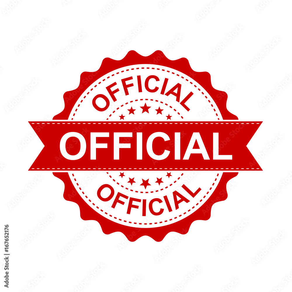 Official grunge rubber stamp. Vector illustration on white background ...