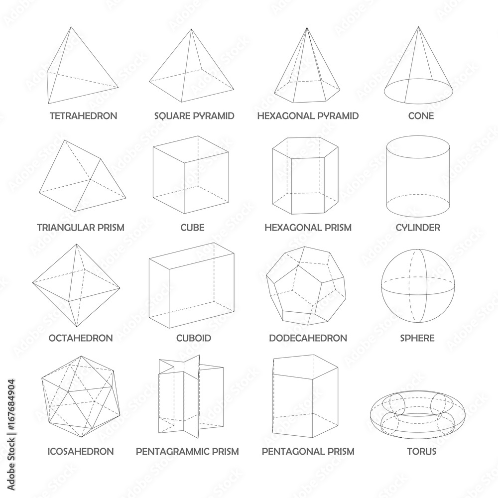 All Basic 3d Shapes Template Realistic With Shadow Vector De Stock all-basic-3d-shapes-template-realistic-with-shadow-vector-de-stock