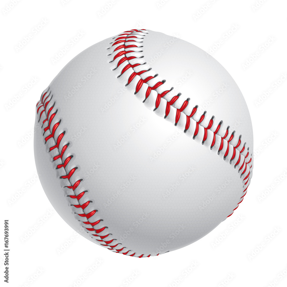 Baseball Ball Stock Vector | Adobe Stock