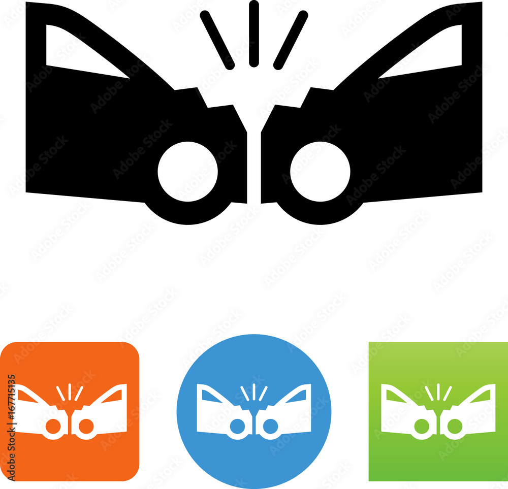Traffic Accident Icon - Illustration Stock Vector | Adobe Stock