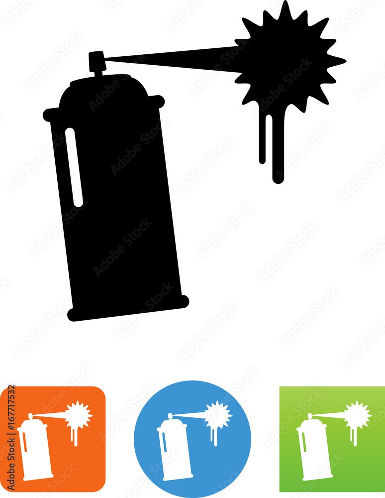 Vector Spray Paint Icon - Illustration Stock Vector | Adobe Stock