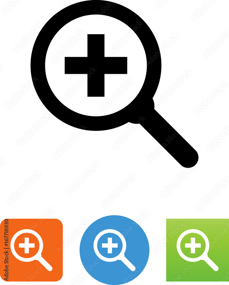 Zoom Icon - Illustration Stock Vector | Adobe Stock