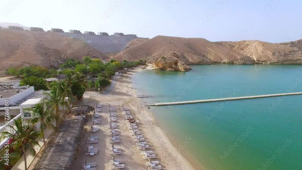 Aerial view of Muscat bay, dive resort, day trip and relaxing area ...