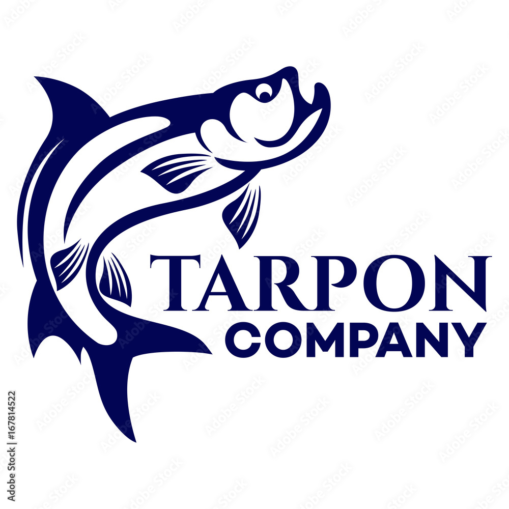 Tarpon logo Stock Vector | Adobe Stock