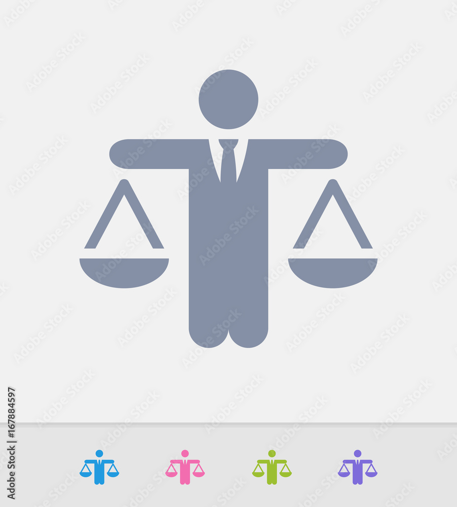 Businessman Holding Scales - Granite Icons. A professional, pixel ...