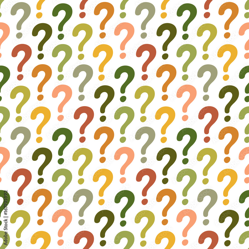 Question mark seamless pattern. Vector abstract background Stock Vector ...