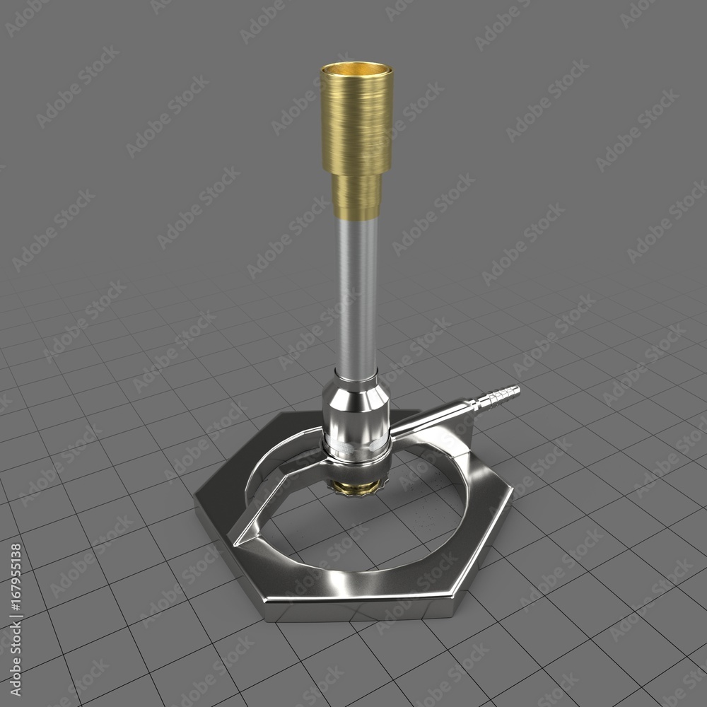 Bunsen Burner Stock 3D asset | Adobe Stock