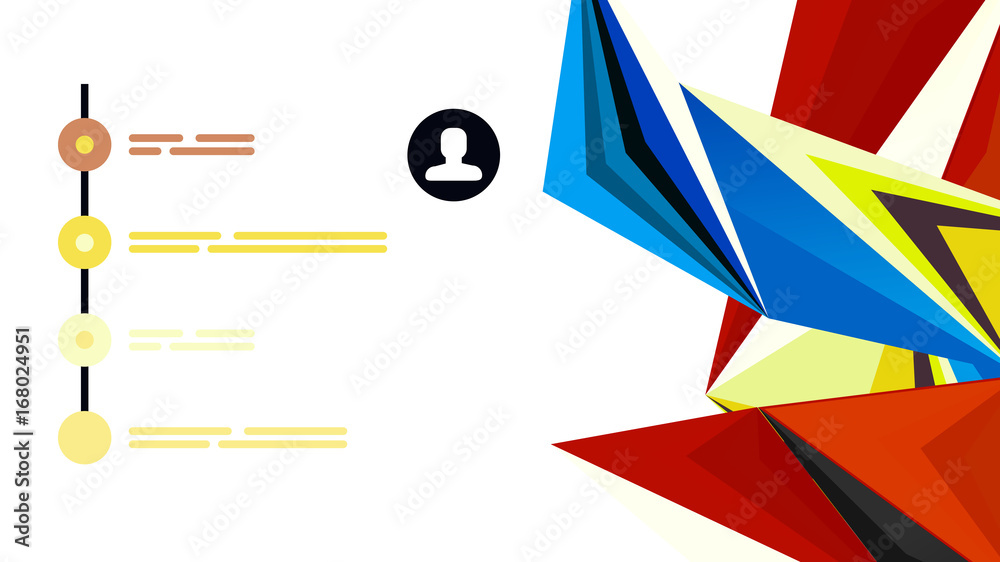 Modern triangle presentation template Stock Vector | Adobe Stock