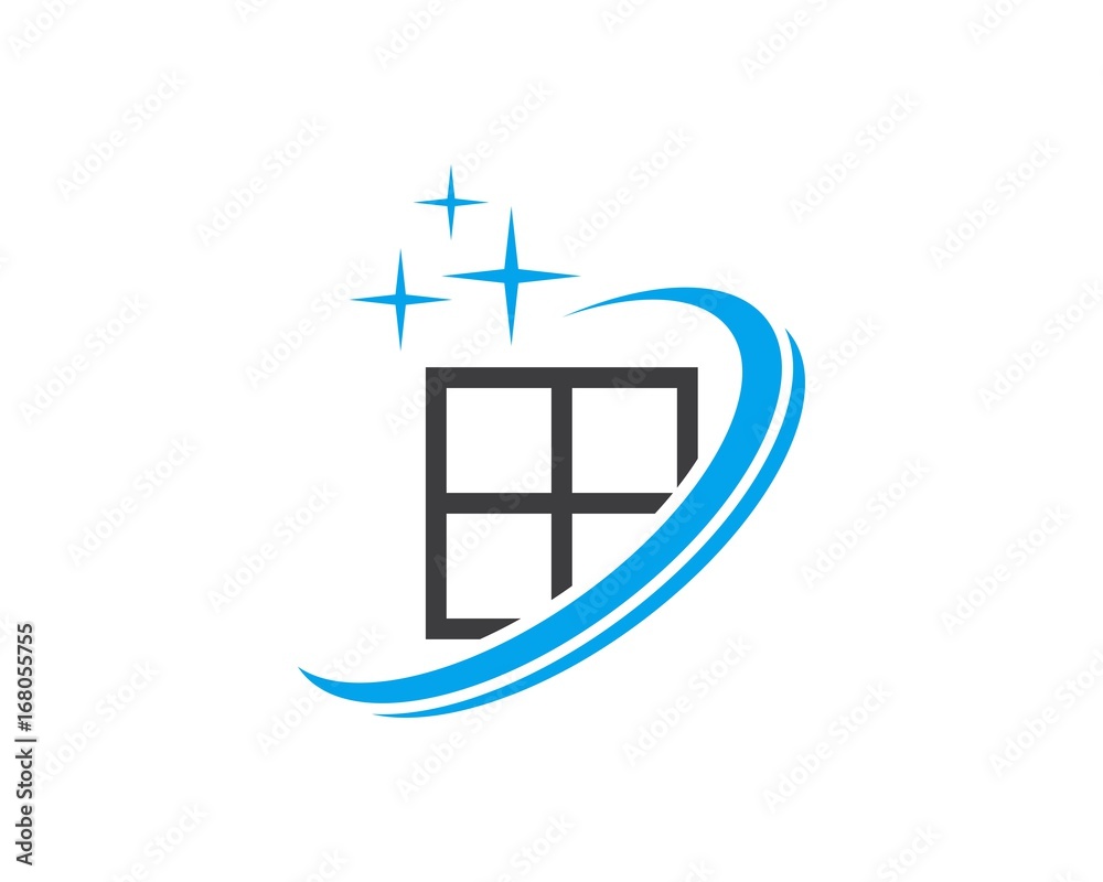 Window Cleaning Service Logo Stock Vector | Adobe Stock