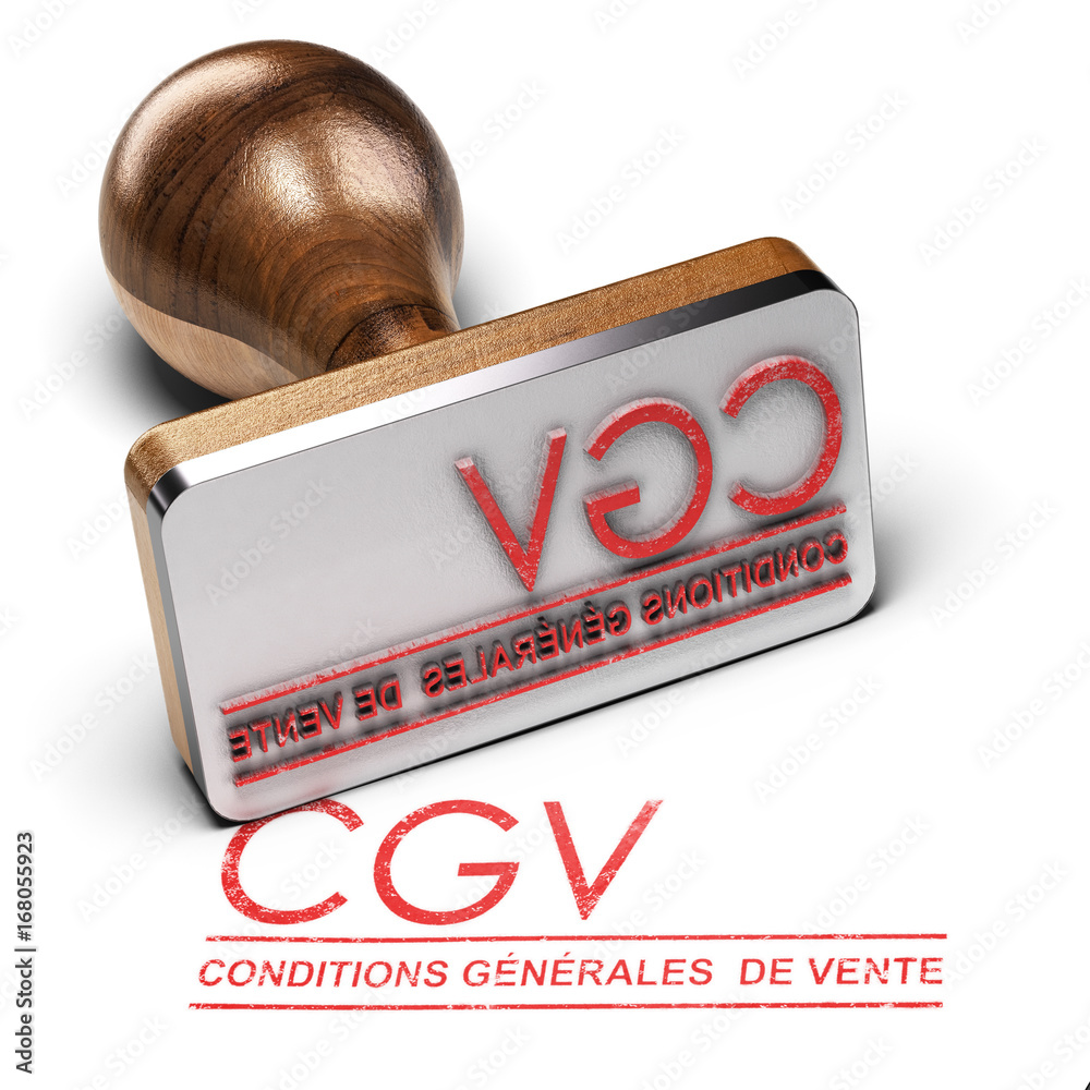 CGV, Conditions Générales de Vente Fond Blanc Stock Illustration ...