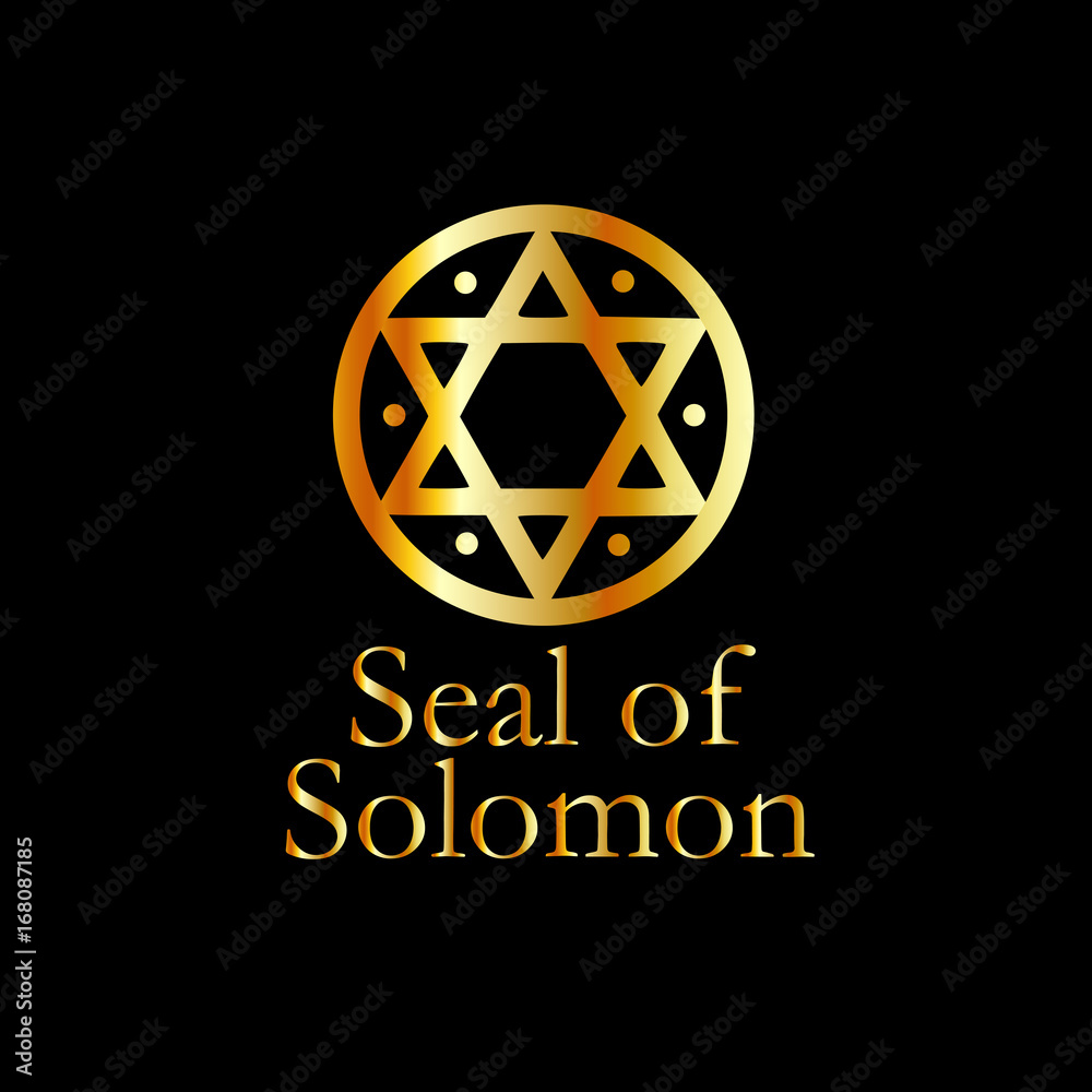 The seal of Solomon- a magical symbol or Hexagram Stock Vector | Adobe ...