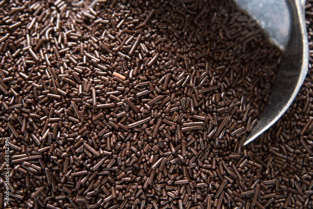 Chocolate sprinkles scoop Stock Photo | Adobe Stock