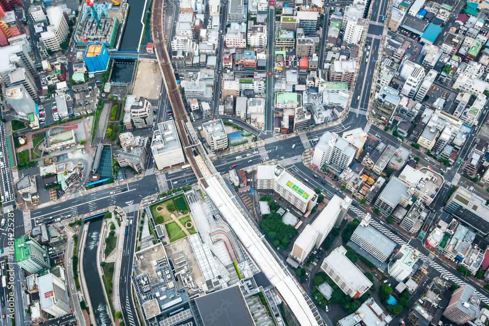Tokyo Japan from Above Stock Photo | Adobe Stock