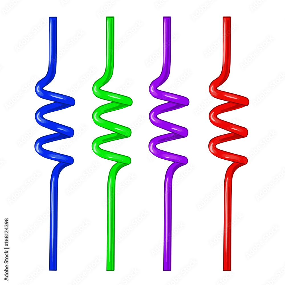 crazy straw vector illustration Stock Vector | Adobe Stock