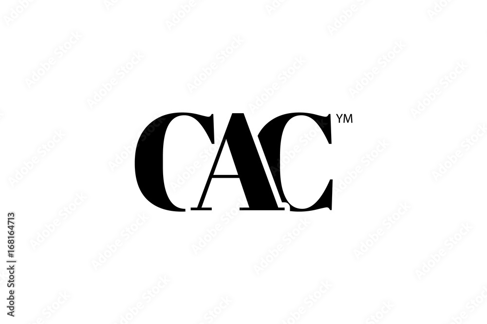Vetor de CAC Logo Branding Letter. Vector graphic design. Useful as app ...