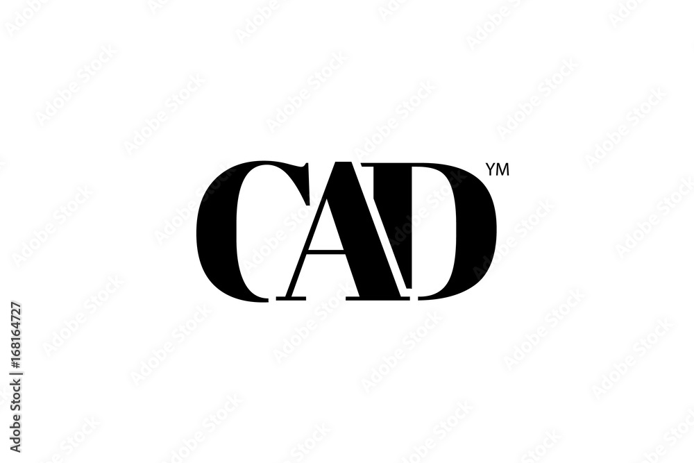 CAD Logo Branding Letter. Vector graphic design. Useful as app icon ...
