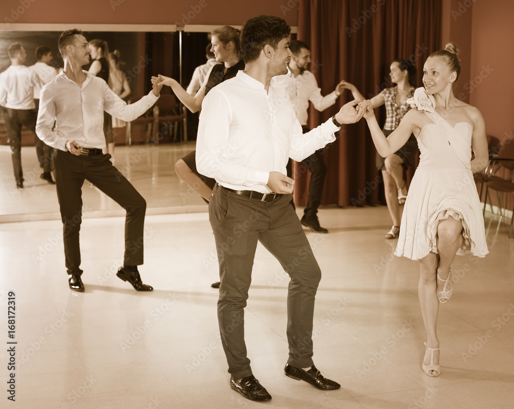 People dancing rock-and-roll Stock Photo | Adobe Stock