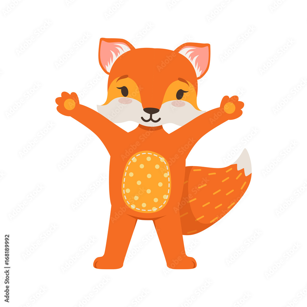 Cute Cartoon Fox Symbol