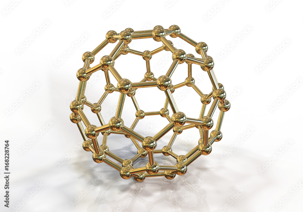 3D illustration of nanoparticle on white background, close-up vew Stock ...