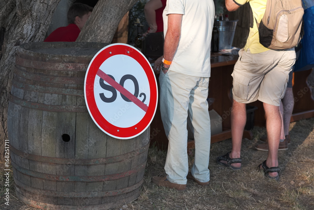 Sulfur Dioxide Prohibition Sign Stock Photo | Adobe Stock