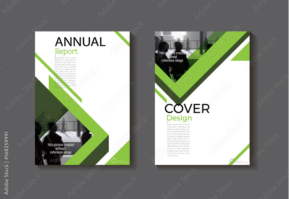 green cover design modern book cover abstract Brochure cover template ...