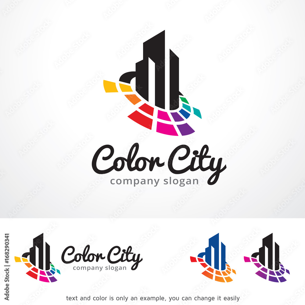 Color City Logo Template Design Vector, Emblem, Design Concept ...