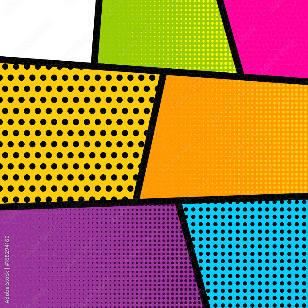 Pop art comics book magazine cover template. Cartoon funny vintage ...