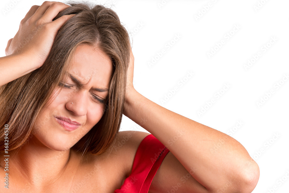 Young woman sick Stock Photo | Adobe Stock