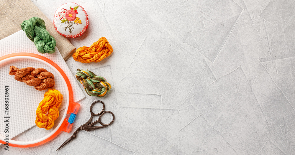 Set for embroidery Stock Photo | Adobe Stock