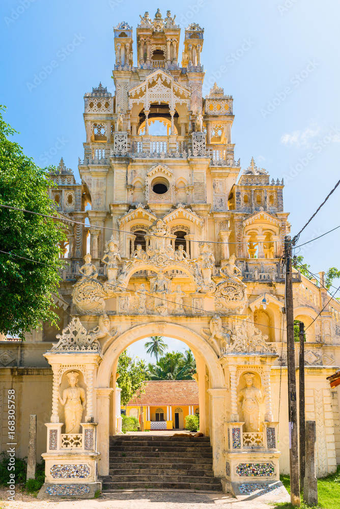 Buddhist monastery Sunandarama Maha Vihara in Ambalangoda, is one of ...