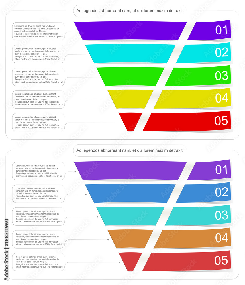 Modern style infographic funnel vector illustration can be used for ...