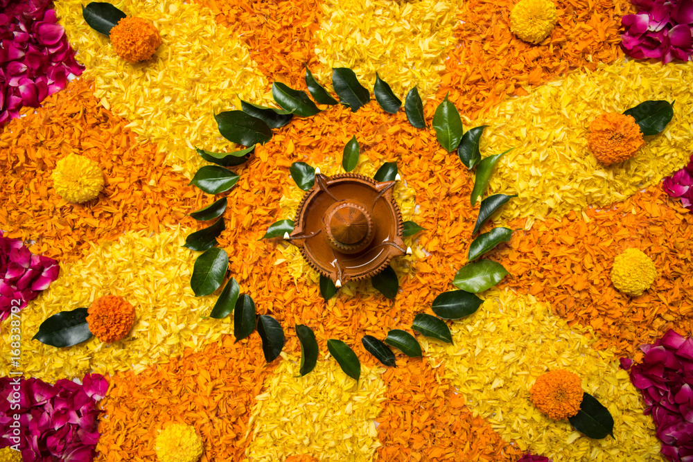 Rose Flower Rangoli Designs For Diwali | Best Flower Site