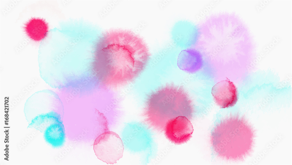 pink and blue tone color vector background look like watercolor drop ...