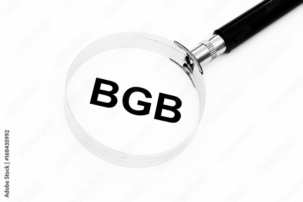 BGB Bürgerliches Gesetzbuch unter der Lupe Stock Photo | Adobe Stock