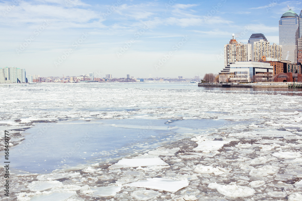 Hudson River Frozen