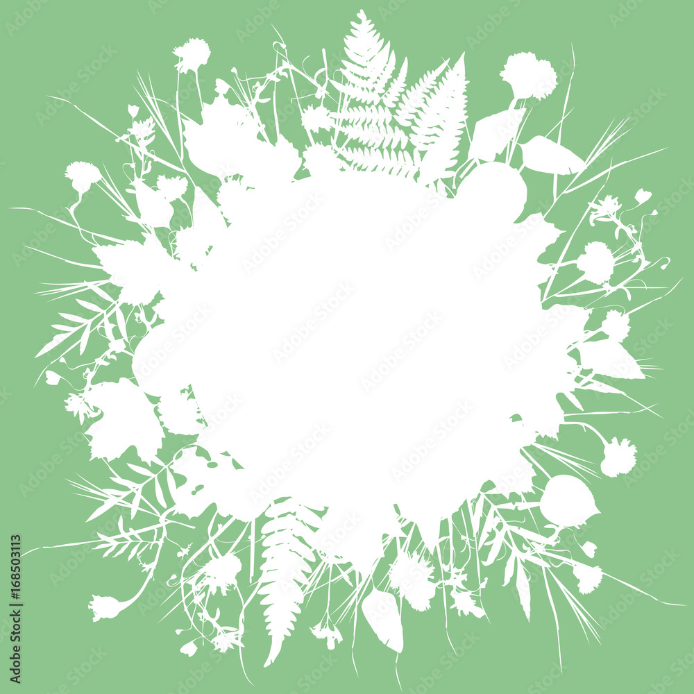Green Wedding Design Background