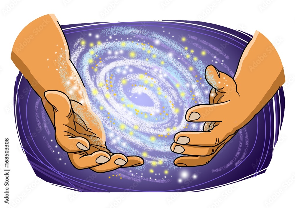 God created the Universe Stock Illustration | Adobe Stock