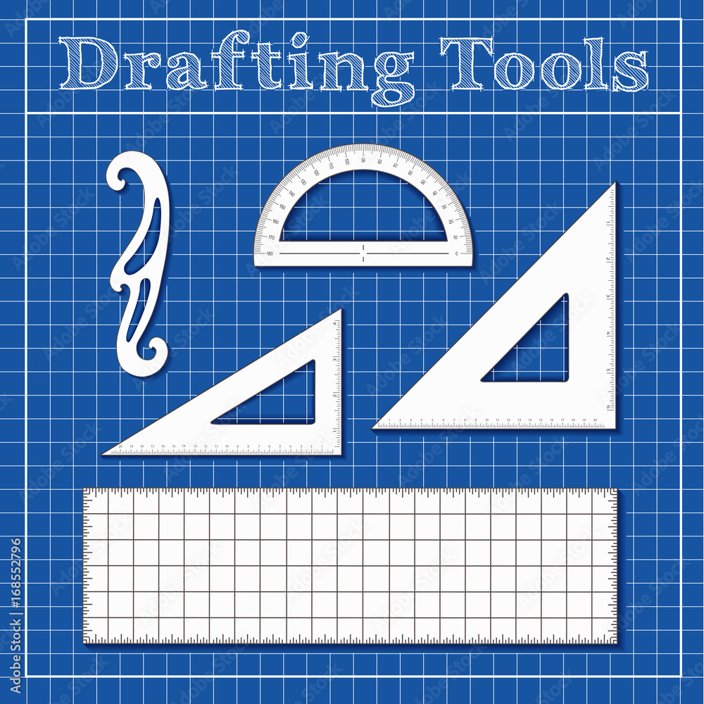 Drafting Tools for Architecture, Engineers, Science and Math, 45 degree ...