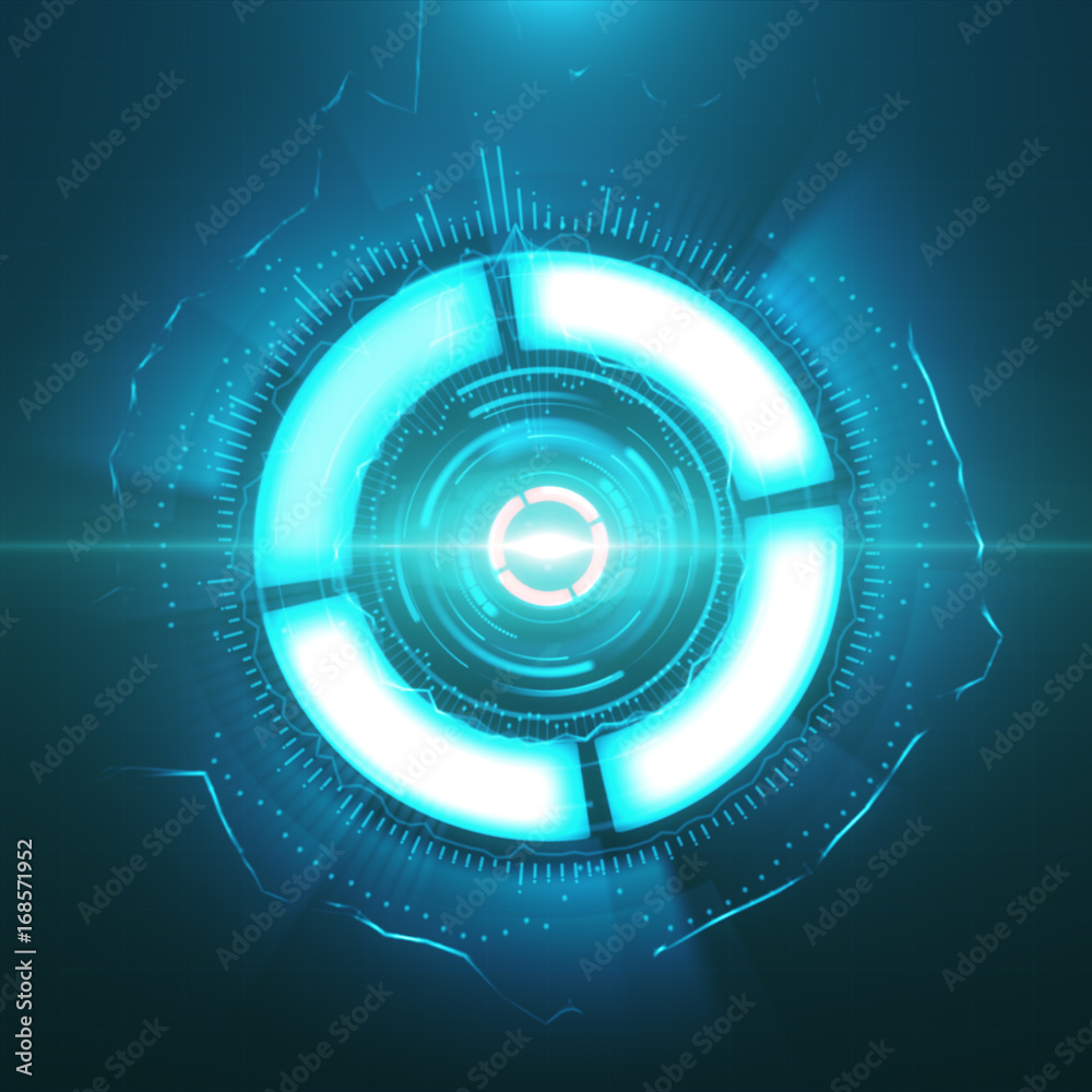 Sci-fi futuristic crosshair. HUD user interface. Technology background ... Sci-fi futuristic crosshair. HUD user interface. Technology background ...