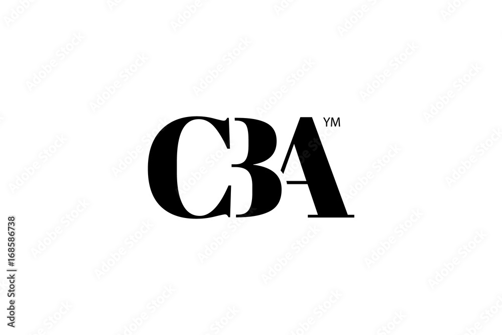 CBA Logo Branding Letter. Vector graphic design. Useful as app icon ...