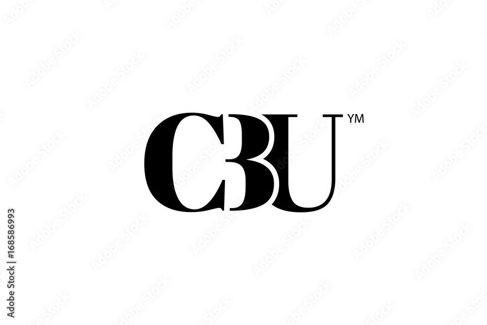 CBU Logo Branding Letter. Vector graphic design. Useful as app icon ...