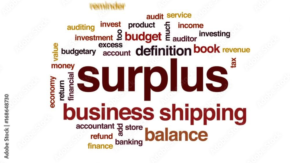 Surplus animated word cloud, text design animation. Stock ビデオ | Adobe Stock