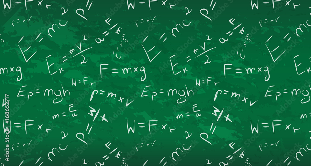 physics blackboard seamless background beautiful banner wallpaper ...