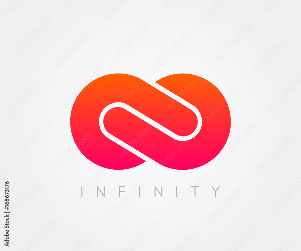infinity sign, logo, template. design element .Vector illustration ...