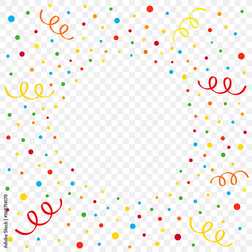 Birthday Confetti Background Png