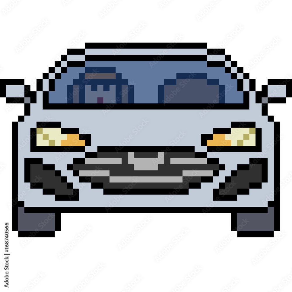 vector pixel art car front Stock Vector | Adobe Stock vector pixel art car front Stock Vector | Adobe Stock