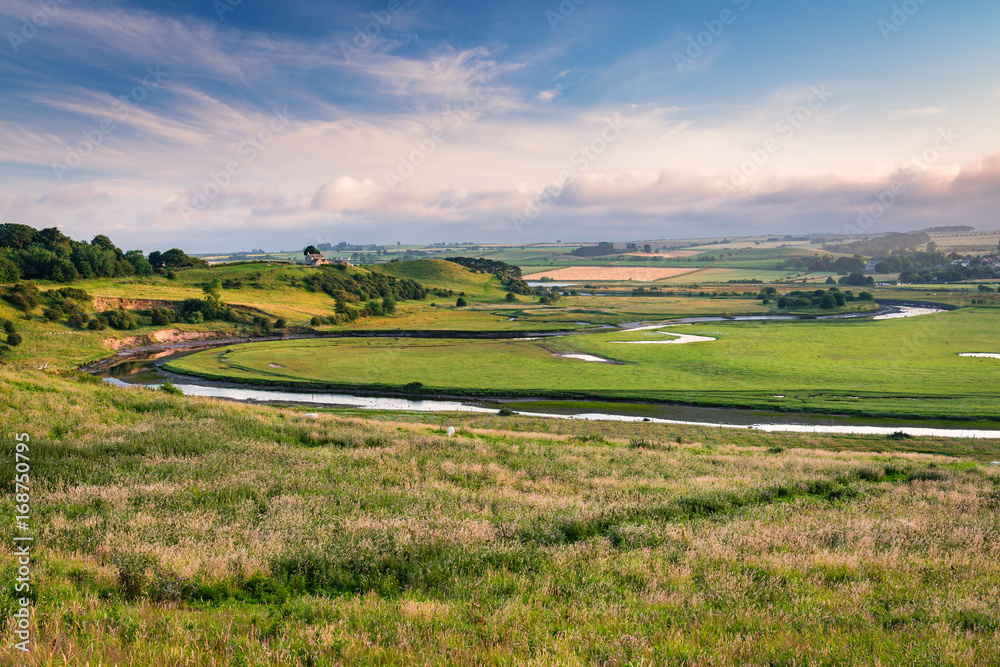 River Aln Meanders past Mount Pleasant / As the River Aln approaches ...